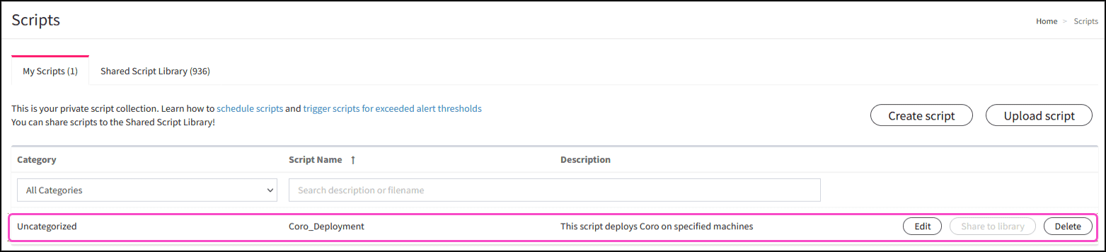 Deploying and uninstalling the Coro Agent via Atera