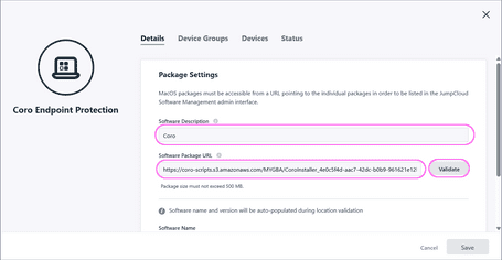 Deploying Coro with JumpCloud