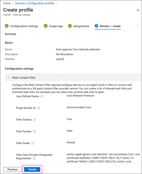 Deploying Coro to macOS devices with Microsoft Intune