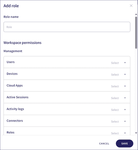 Managing workspace roles and permissions