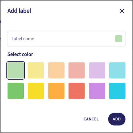 Managing labels