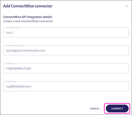 Integrating with ConnectWise PSA