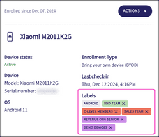 Managing enrolled devices