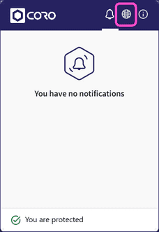 Connecting a device to the Network service in the Coro Agent