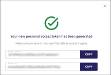 Creating API credentials