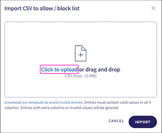 Endpoint Security allowlist and blocklist