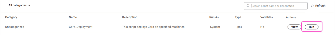 Deploying and uninstalling the Coro Agent via Atera
